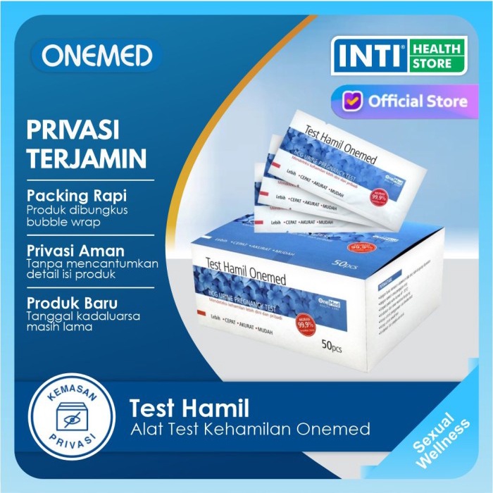 Jual Onemed Test Hamil Alat Test Kehamilan Onemed Isi 50's | Shopee ...