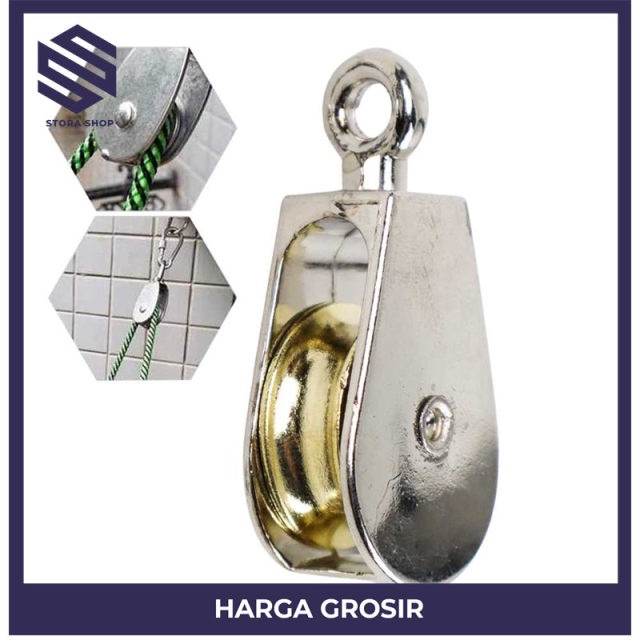 Jual ASOL Katrol Mini Swivel Pulley Single Wheel 52 mm - AL52 - IDOO ...