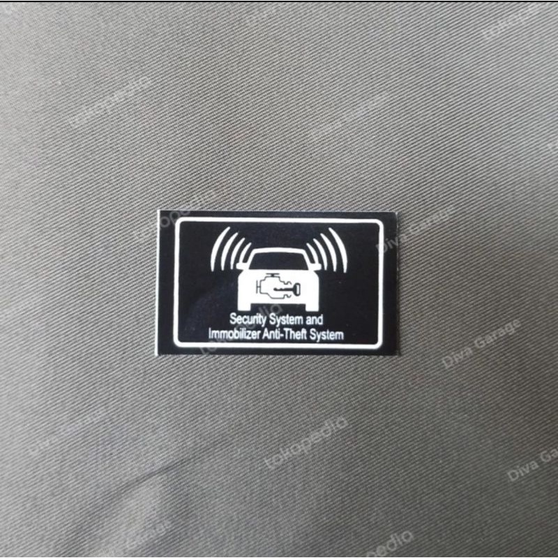 Jual stiker sticker alarm security immobilizer mobil kaca JDM | Shopee ...