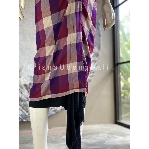Jual saput Endek Tenun Poleng Let | Shopee Indonesia