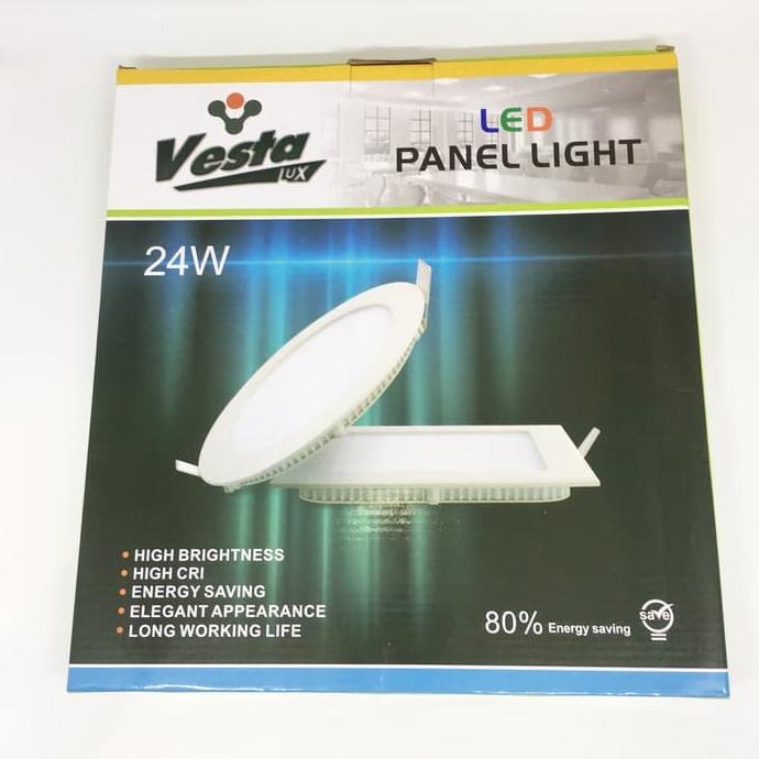 Jual Vesta Ultra Thin Downlight LED Panel 24 Watt Kotak / Bulat ...