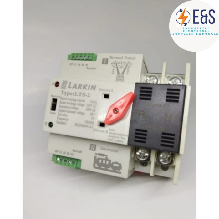 Jual Ready LARKIN LTS-2P 100A ATS otomatic genset 1 Phase 2 wire / LTS ...
