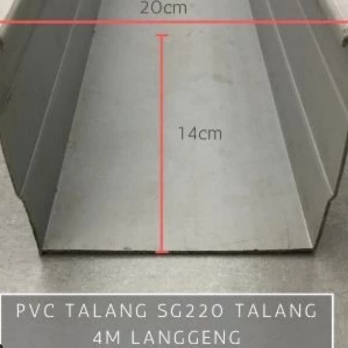 Jual Terlaris Talang Air Per Meter Pvc Kotak Sg 220 8" 8 Inch | Shopee ...
