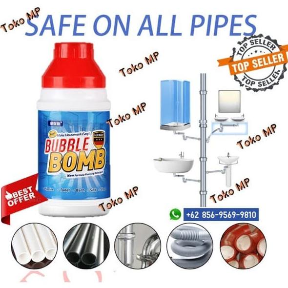 Jual Toilet Bubble Bomb Cleaner Foam Clean Toilet Household | Shopee ...