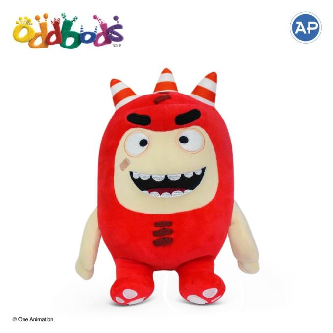 Jual Oddbods Fuse Plush Toys Boneka - Red / Merah (Tinggi 30cm ...
