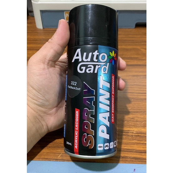 Jual Pilox Pilok Flat Black Doff 300ml 322 Autogard superior color ...
