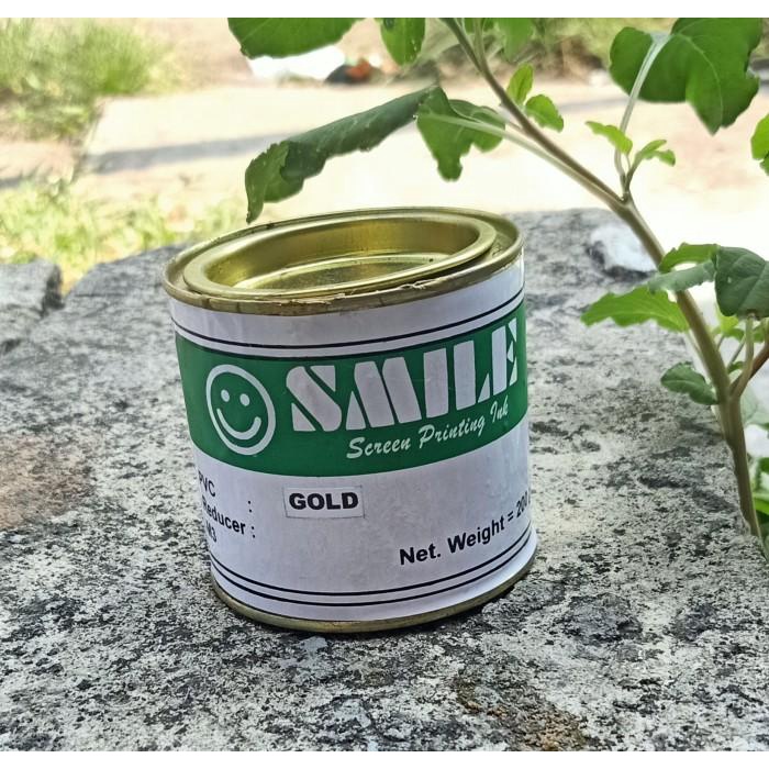 Jual [Gold] Tinta Cat Sablon Kertas Pvc Smile 200 G | Shopee Indonesia