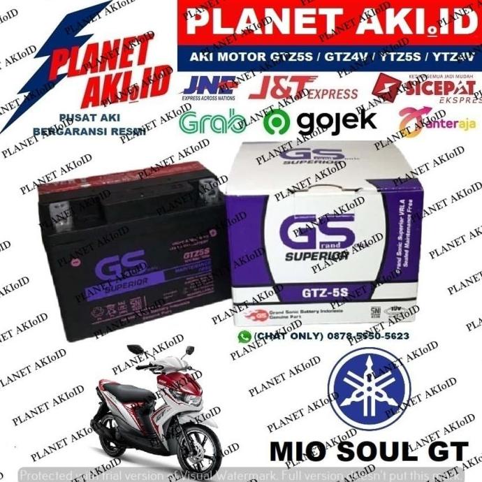 Jual Aki Motor Yamaha Mio Soul GT GTZ5S GS Y Accu Kering MF | Shopee Indonesia