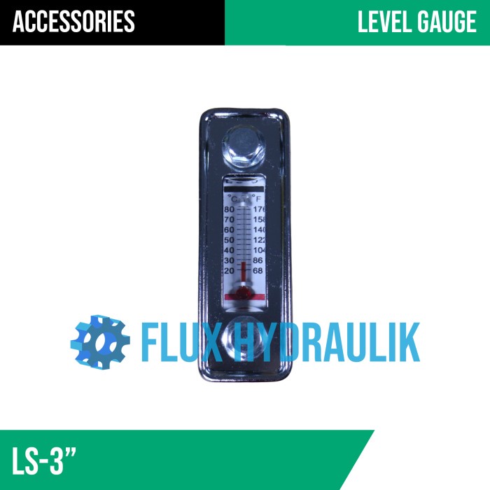 Jual Level Oil / Fluid LS-3" Temperatur Pengukur Suhu Oli Tangki Hydraulic | Shopee Indonesia