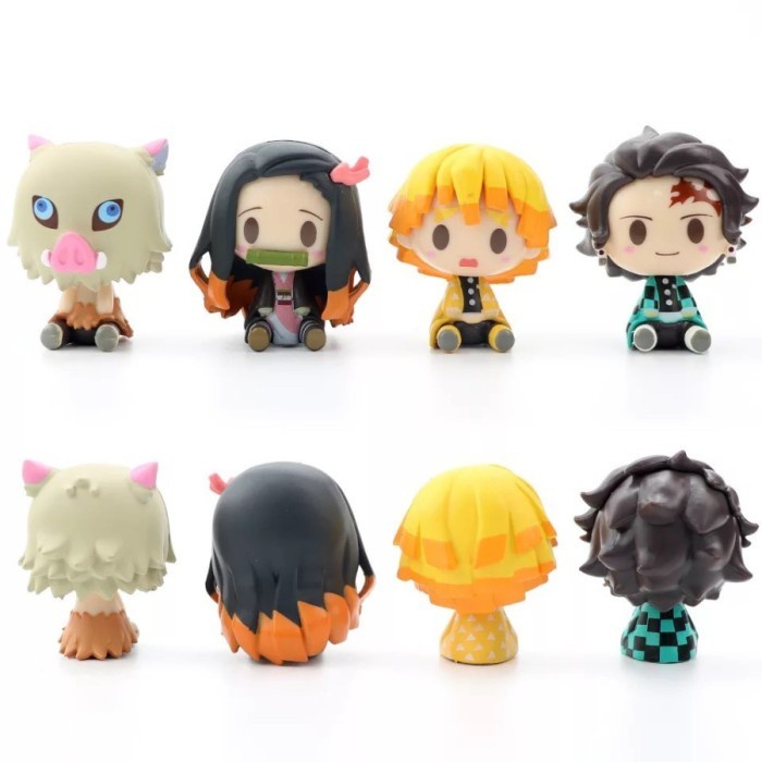 Jual Hot Sale!!! 4 Pcs/Set Action Figure Set Kimetsu No Yaiba Chibi Ver. Tanjiro Nezuko Terbaru ...