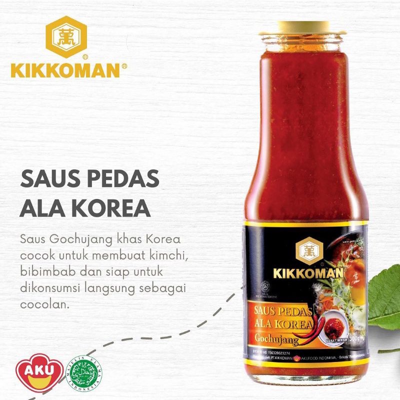 Jual Kikkoman GOCHUJANG HALAL Sauce / Saus Pedas ala Korea Halal 300gr ...