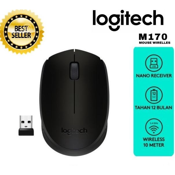 Jual Mouse Wireless Logitech Original M170 | Shopee Indonesia