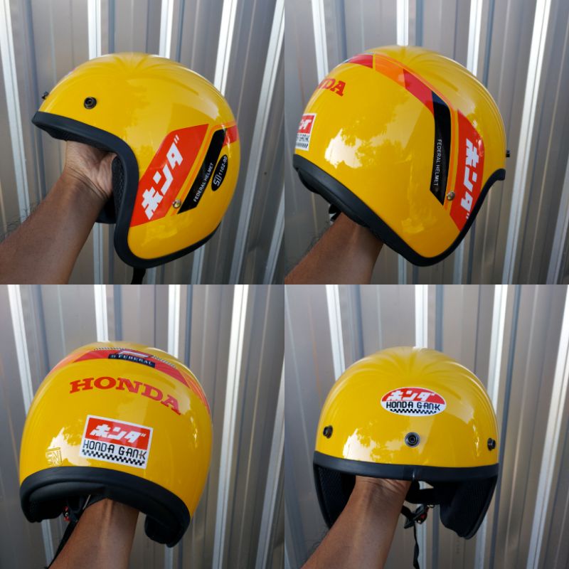 Jual Helm Honda Gank Kuning | Shopee Indonesia