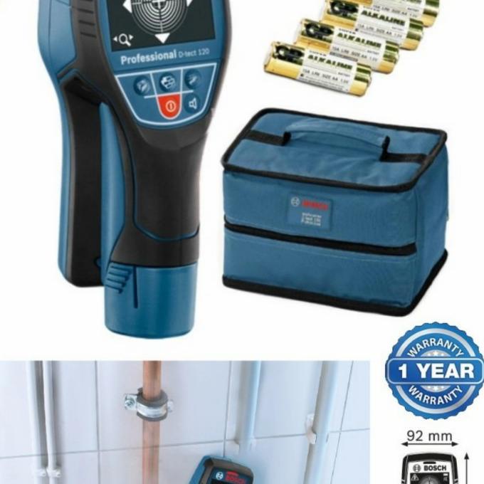 Jual Mesin Alat Deteksi Logam Bosch D-Tech 120 Digital Scan Metal Detector | Shopee Indonesia