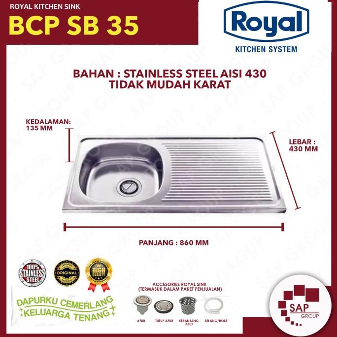 Jual WASTAFEL TEMPAT MENCUCI TANGAN, BAK CUCI PIRING ROYAL BCP SB 35-CG ...