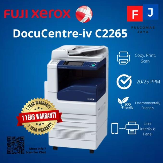 Jual Mesin Fotocopy Color FUJI XEROX DocuCentre-IV C2265 Kertas A3 Warna ---READY--- | Shopee ...