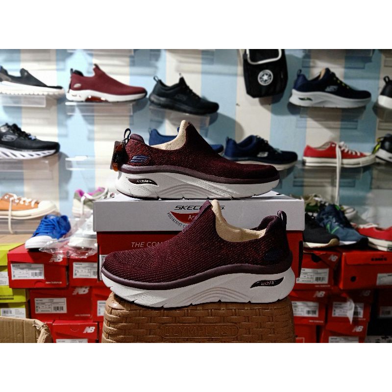 Jual SKECHERS 232504/BURG (MEN'S) | Shopee Indonesia