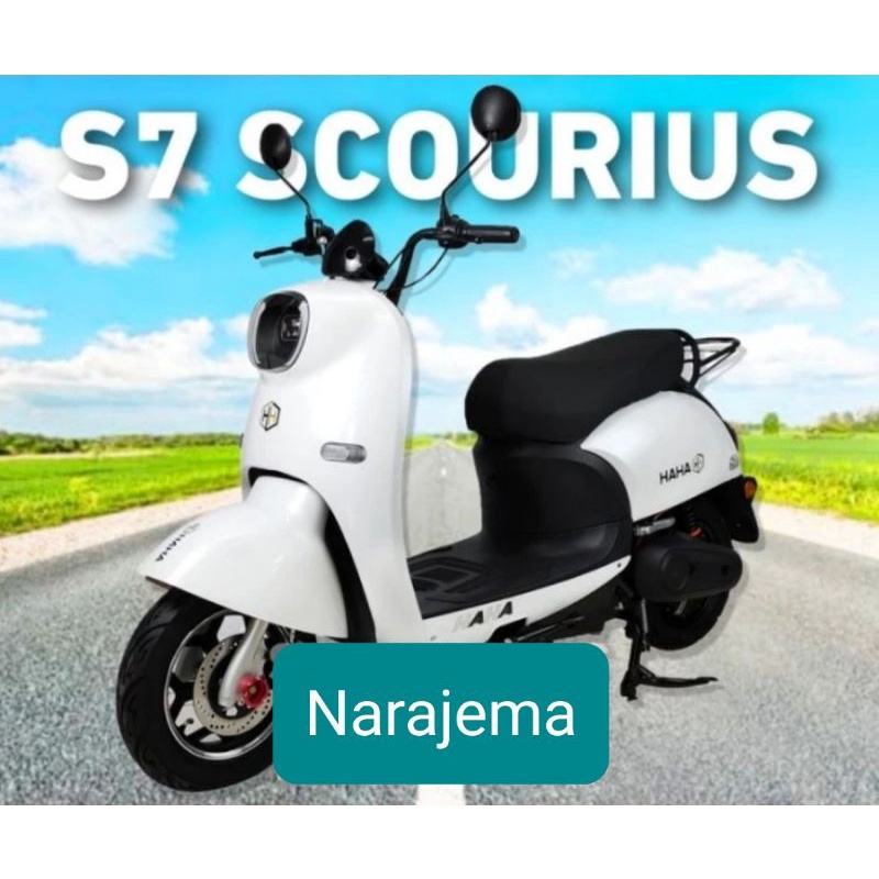 Jual Sepeda Listrik HAHA S7 SCOURIUS 800 watt E Bike | Shopee Indonesia
