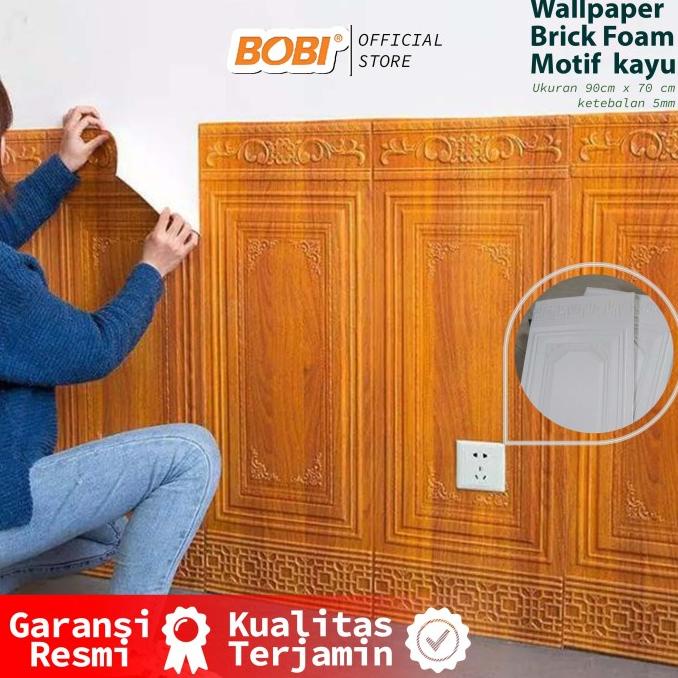 Jual Wallpaper Brick Foam 3D - Wallpaper Busa Original 70x90cm | Shopee ...