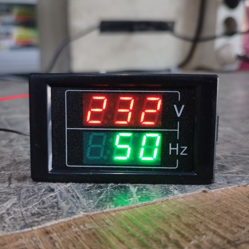 Jual VOLTMETER AMPERMETER DIGITAL AC 100V - 300V PLUS HZ 10Hz - 100Hz 0-100A | Shopee Indonesia