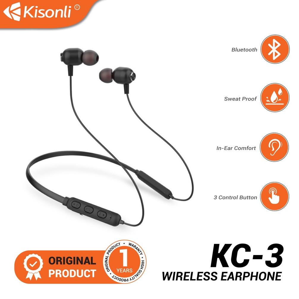 Jual Kisonli - Headset Gaming Earphone Kc-3 Bluetooth Stereo Super Bass ...