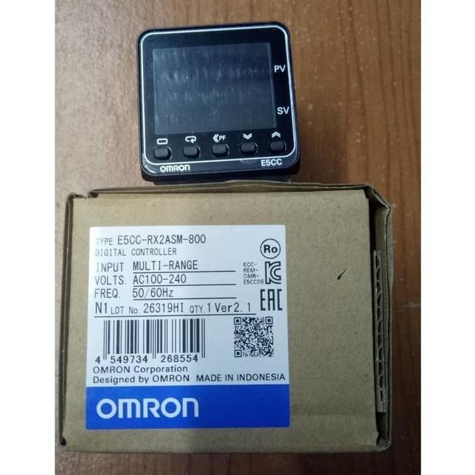 Jual OMRON Temperature control E5CC-RX2ASM-800 AC100-240 ORIGINAL | Shopee Indonesia
