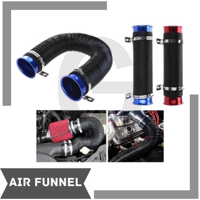 Jual Air Funnel Flexible Hose Pipe 3inch Universal Filter Udara Mobil ...
