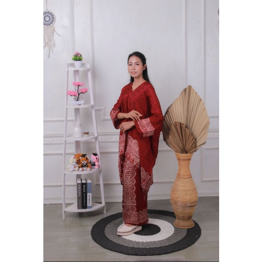 Jual ONE SET STELAN JUPRI KAFTAN TUNIK ARUNA MELAYU stelan batik jupri ...