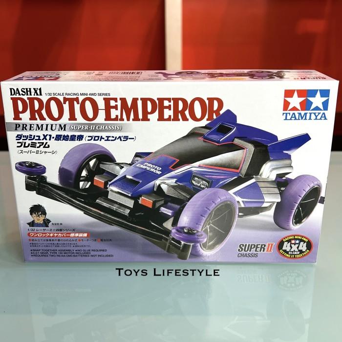 Jual Mainan Rakit Mobil Tamiya Mini 4WD - Proto Emperor Dash X1 ...