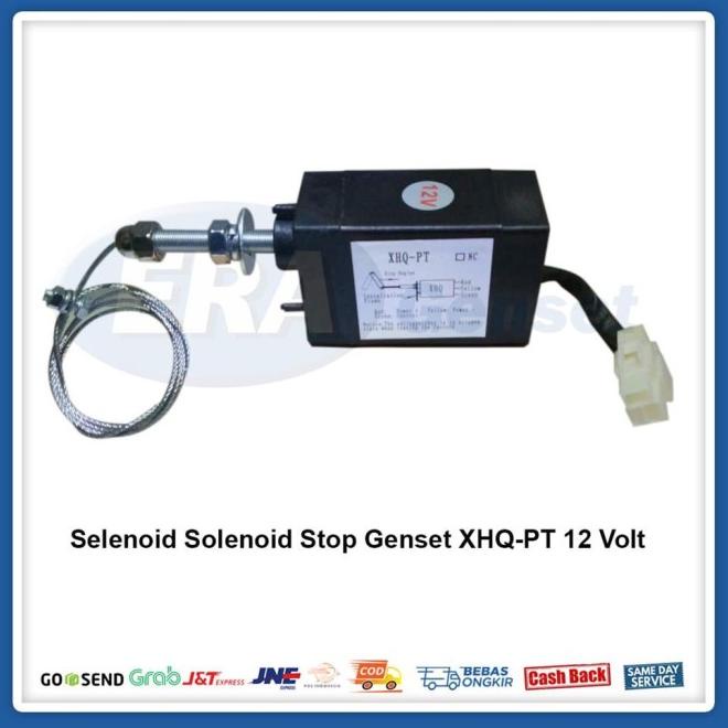 Jual Selenoid Solenoid Stop Genset Xhq-Pt 12 Volt Bergaransi | Shopee Indonesia