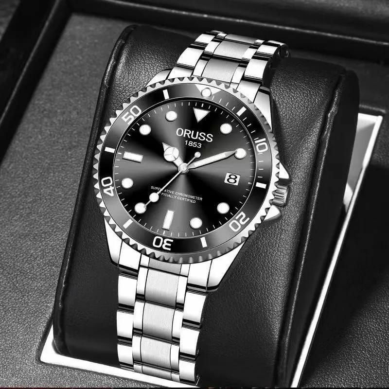 Jual Jam Tangan Pria Analog Stainliss Steel Oruss Tanggal Aktif ...