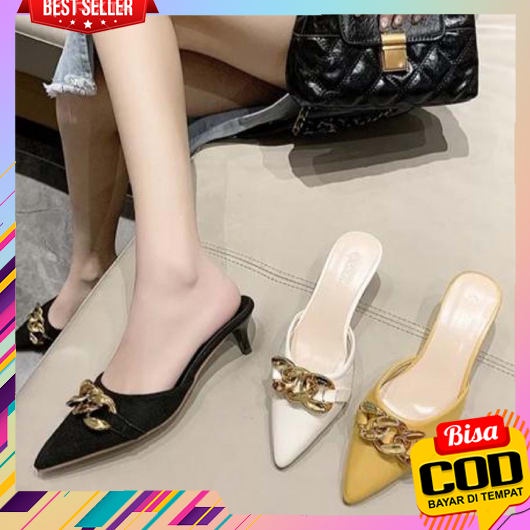Jual Sandal Jinjit Wanita Terbaru 2023 Haigh Heels Wisuda Sendal Ibu2 ...