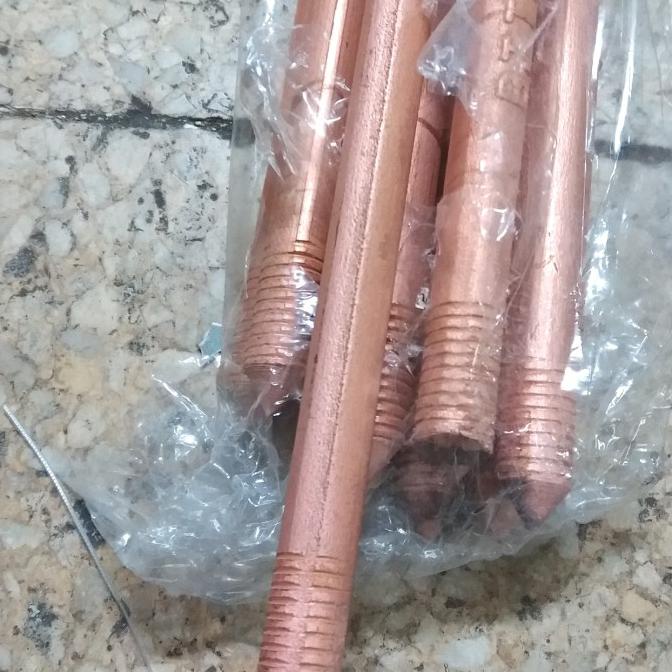 Jual Grounding Rod Besi Lapis Tembaga 2,4M/Rod Grounding Penangkal ...