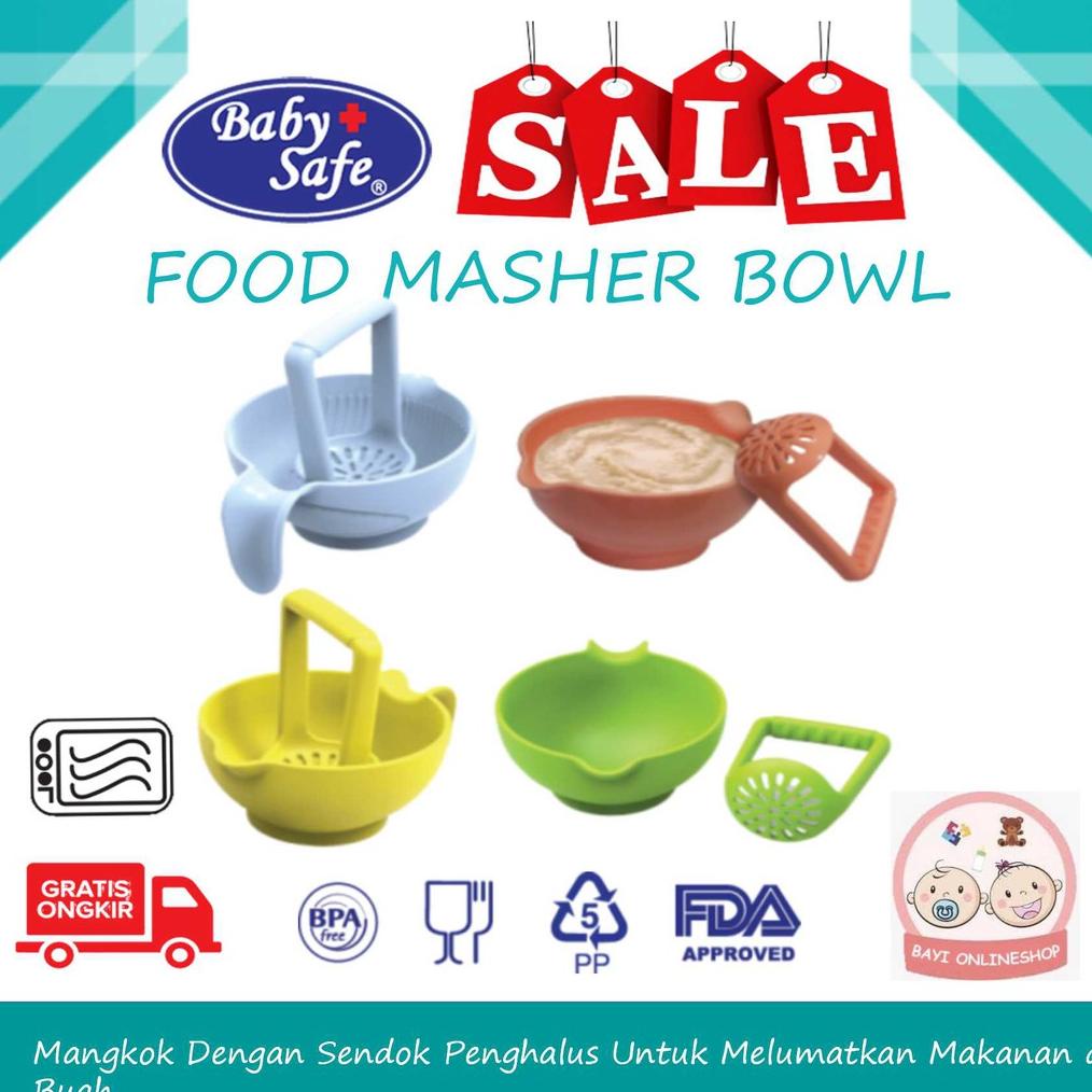 Jual Trend Produk Mangkok Makan Bayi Food Maker Baby Safe Food Masher ...