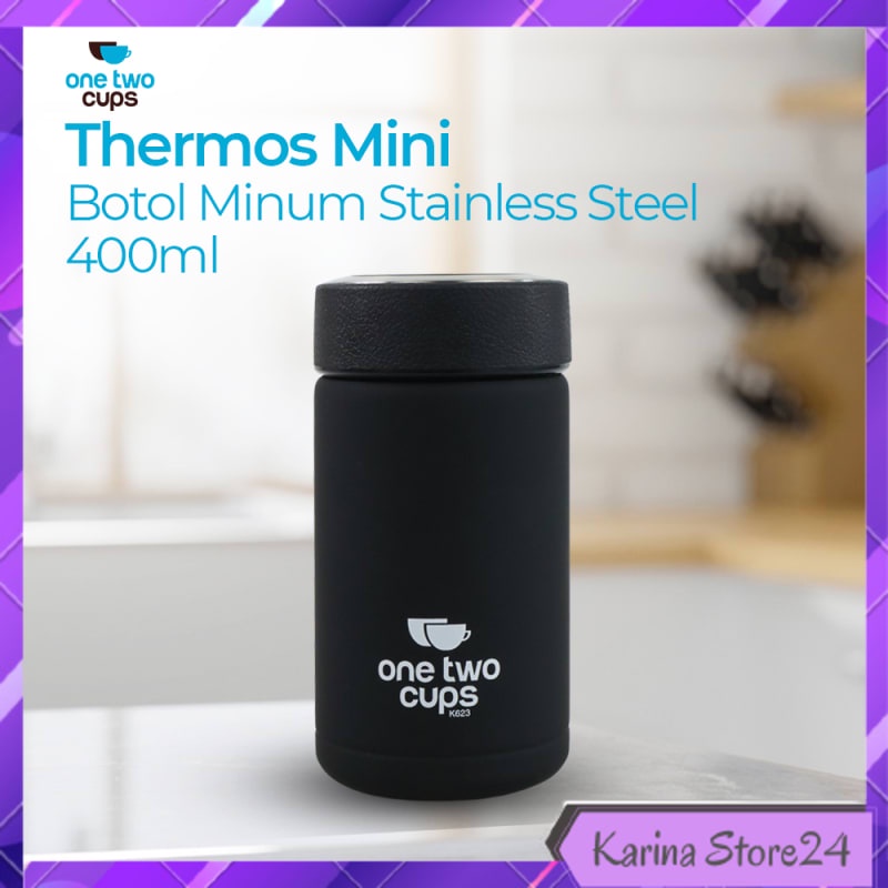 Jual ONE TWO CUPS BOTOL MINUM TERMOS AIR PANAS DINGIN STAINLESS STEEL ...