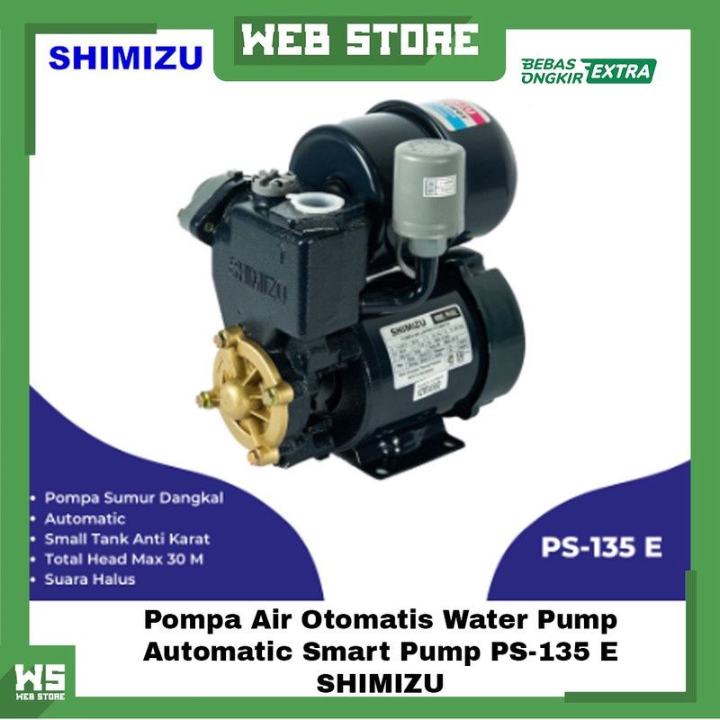Jual Pompa Air Otomatis Water Pump Automatic Smart Pump PS-135 E ...