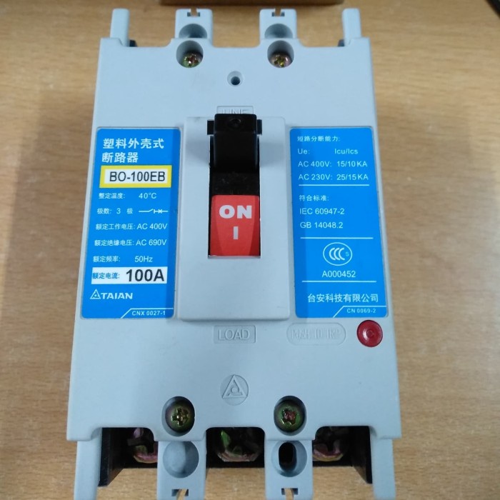 Jual Breaker NFB MCCB 3P 100A BO 100EB 100 EB TAIAN TECO original | Shopee Indonesia