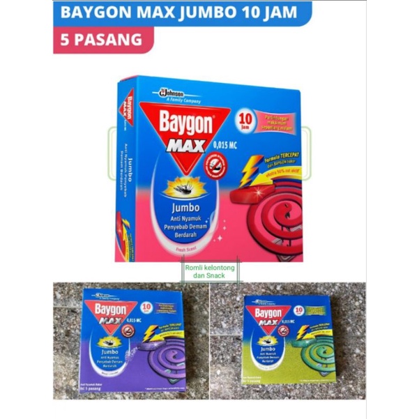 Jual Baygon Max Bakar Jumbo isi 5 pasang / Baygon Obat Nyamuk | Shopee ...