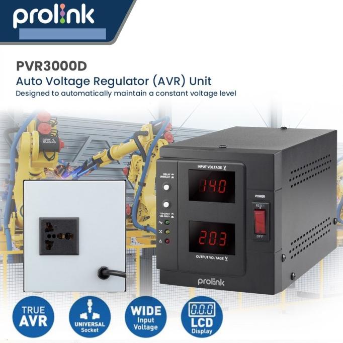Jual Buruan serbu] PROLINK AVR-PVR 1000D Auto Voltage Regulator LCD ...