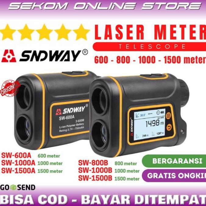 Jual SNDWAY Meteran Laser Digital Monocular Telescope Outdoor 600m 800m ...