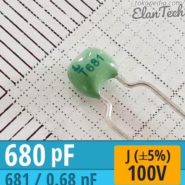 Jual 680pF / 681 MLCC Torch Ceramic Capacitor 680 pF Kapasitor Elan73c ...
