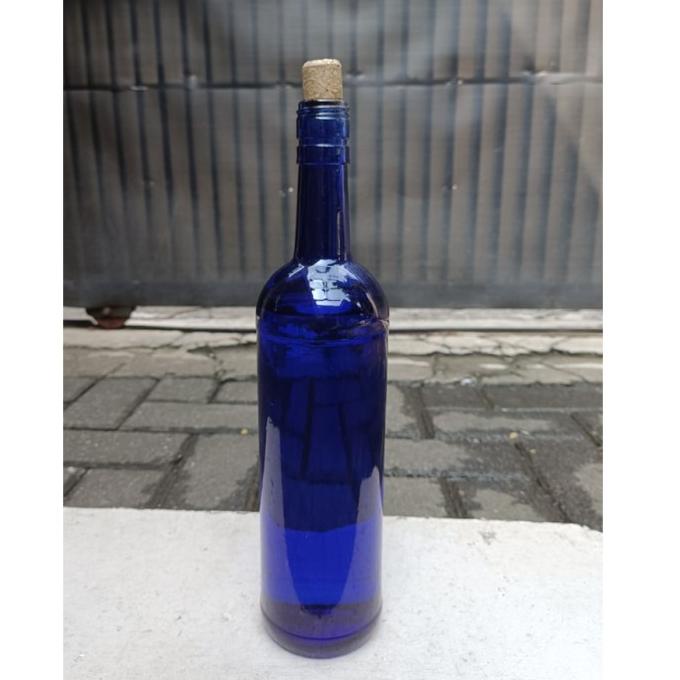 Jual Botol Biru Kaca Blue Solar Water Hooponopono New Moon Full Moon ...