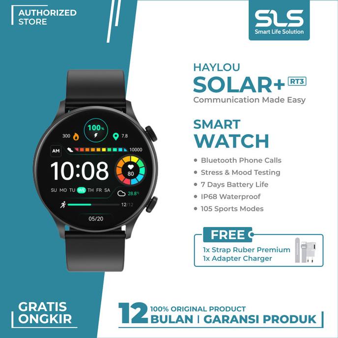 Jual Haylou Solar Plus Rt3 Smartwatch Global Version Thegarden00 ...