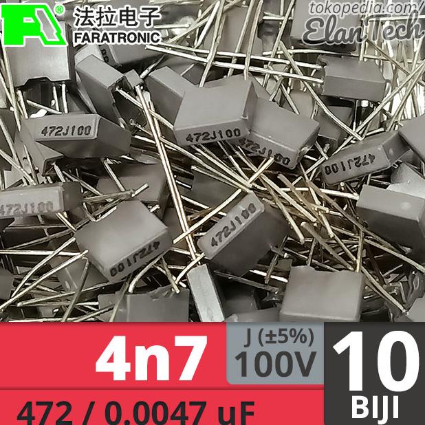 Jual Kapasitor MKM 4.7nF 4n7 / 472 / 100V J 10 pcs Capacitor Pack ...