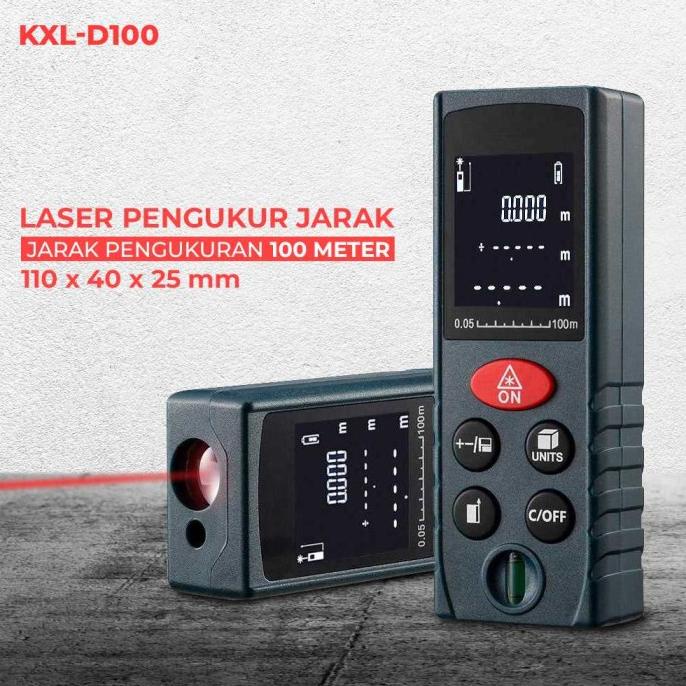 Jual Alat Ukur Pengukur Jarak 100m Meteran Digital Laser Distance Meter ...