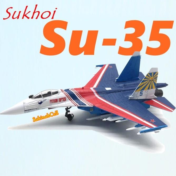 Jual Diecast Miniatur Pesawat Sukhoi Su 35 Flanker 1/100 | Shopee Indonesia