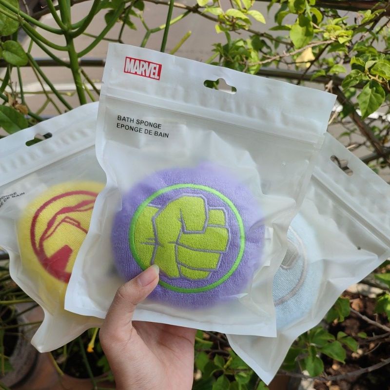 Jual MINISO MARVEL BATH SPONGE BATH GLOVES SPONS BADAN KETIKA MANDI ...