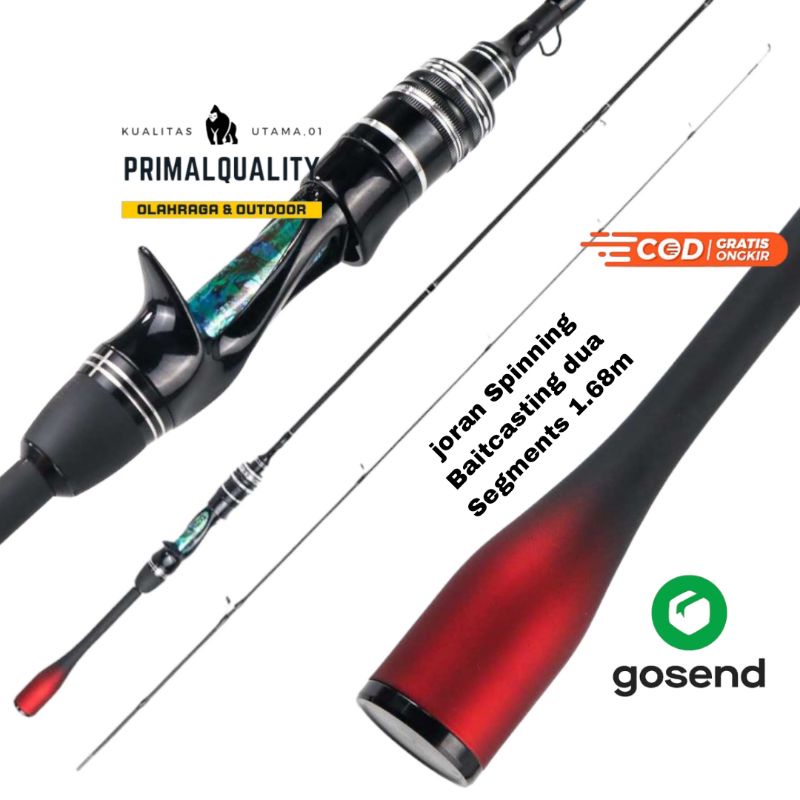 Jual Joran Pancing Putar/spinning baitcasting Casting Serat Karbon 1 ...