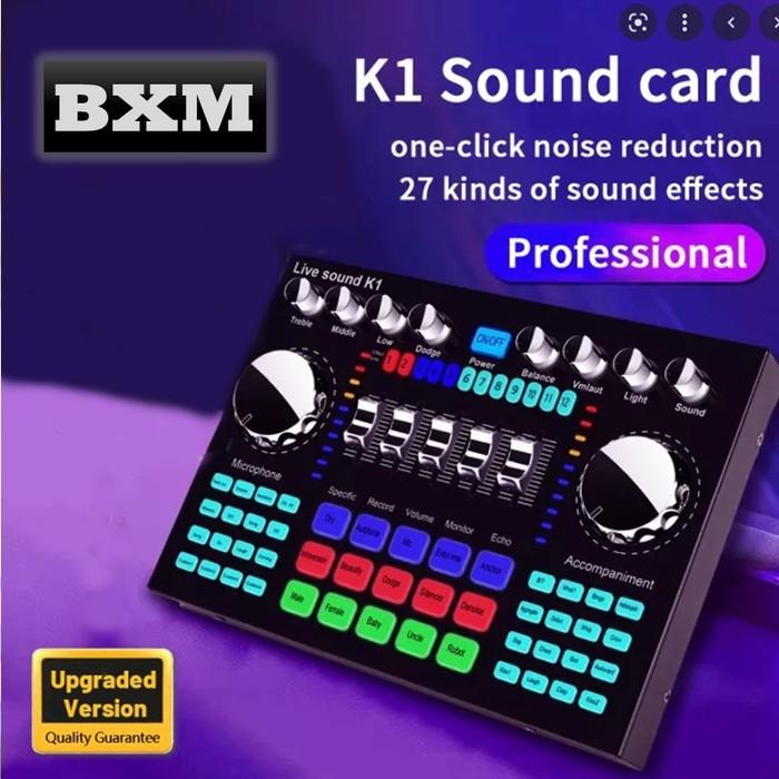 Jual Soundcard Live Mixer Audio Usb External Soundcard Broadcast Sound ...