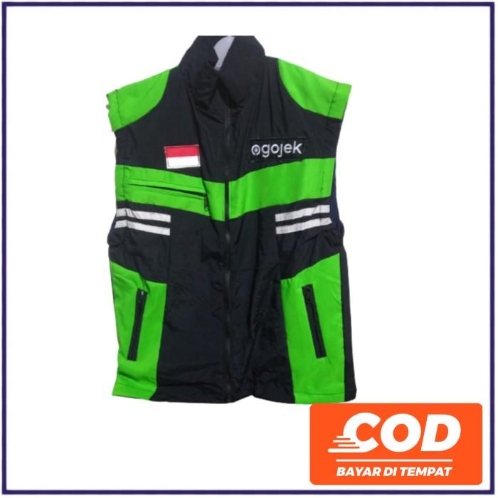 Jual Rompiko Rompi Gojek Logo Baru Bordir Pelindung Badan | Shopee ...